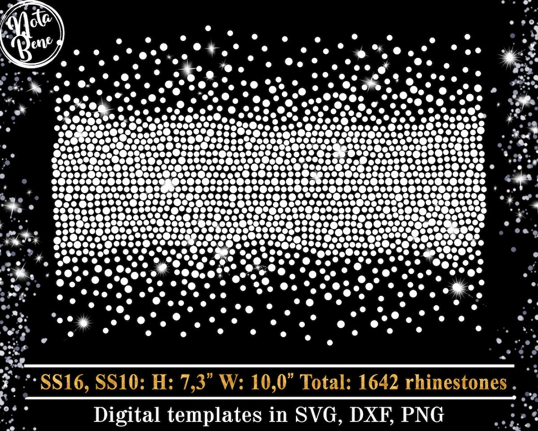 Rhinestone Scatter Pattern Svg, Scattered Spray Effect Svg, Rhinestones ...
