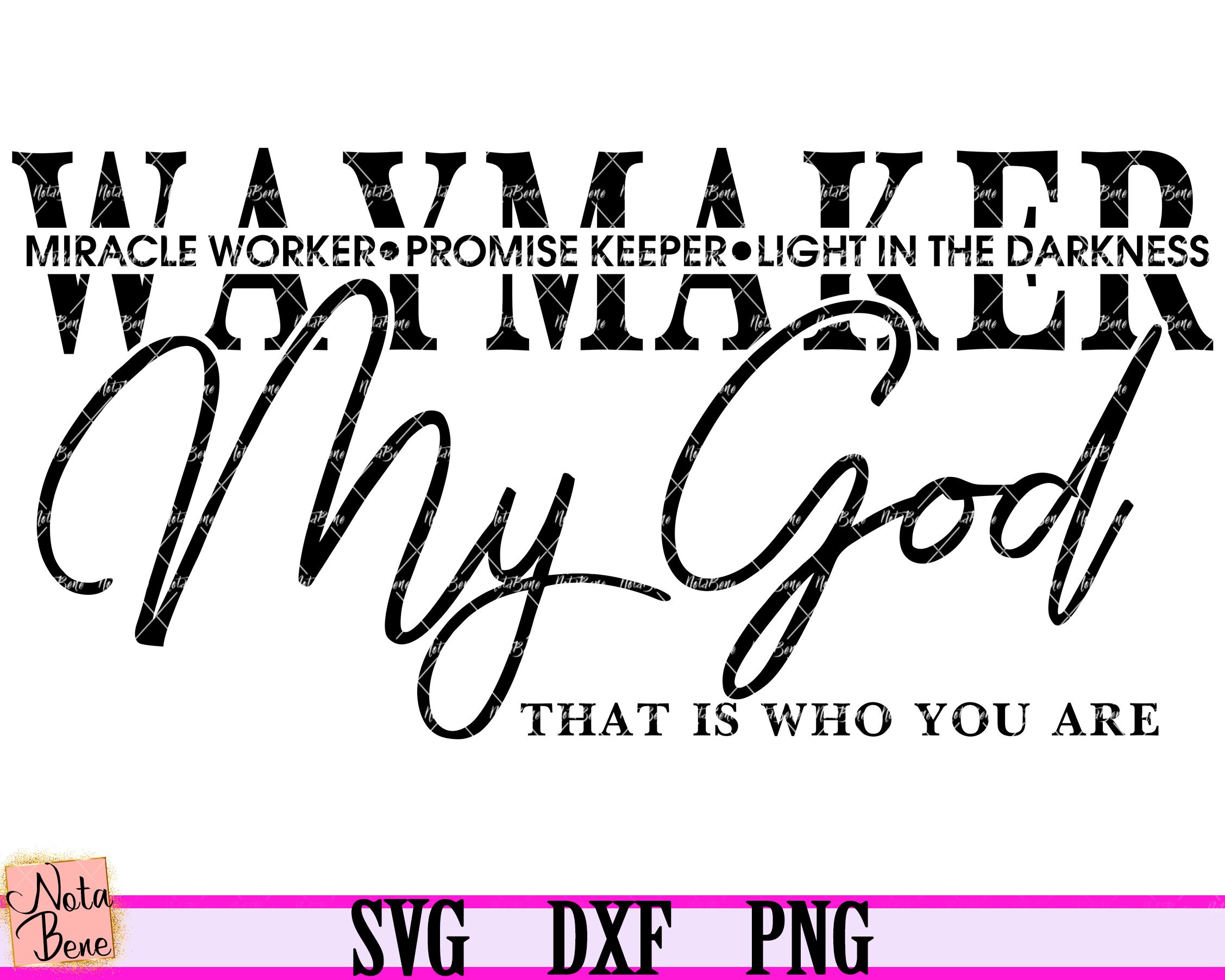 Waymaker SVG Cut File Faith SVG God Svg Religious Svg - Etsy Canada