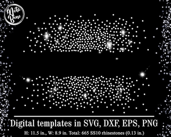 Rhinestone Scatter Pattern Svg Scattered Spray Effect Svg - Etsy