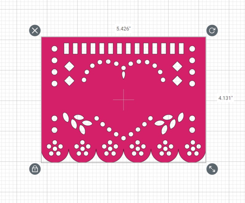 Papel Picado 2 SVG Cut Files Blank Banners Templates Papel - Etsy