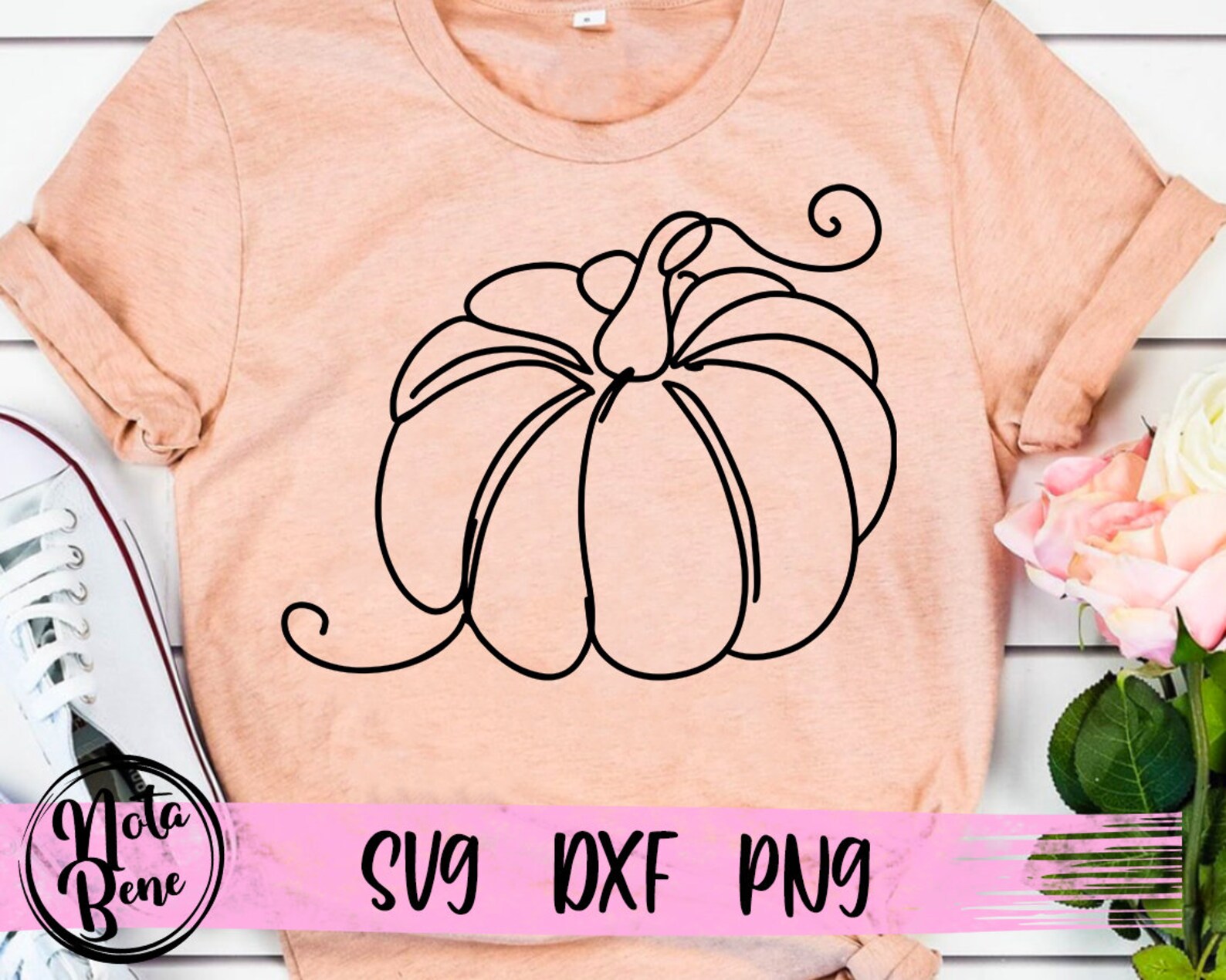 Pumpkin Lineart SVG Halloween Single Line Art Pumpkins Svg | Etsy