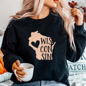 Wisconsin Heart SVG, USA State Map Svg, Wisconsin Silhouette SVG Cut ...