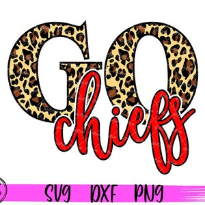 LAYERED Leopard Chiefs SVG, Go Chiefs Svg, Leopard Print Svg, Sports ...