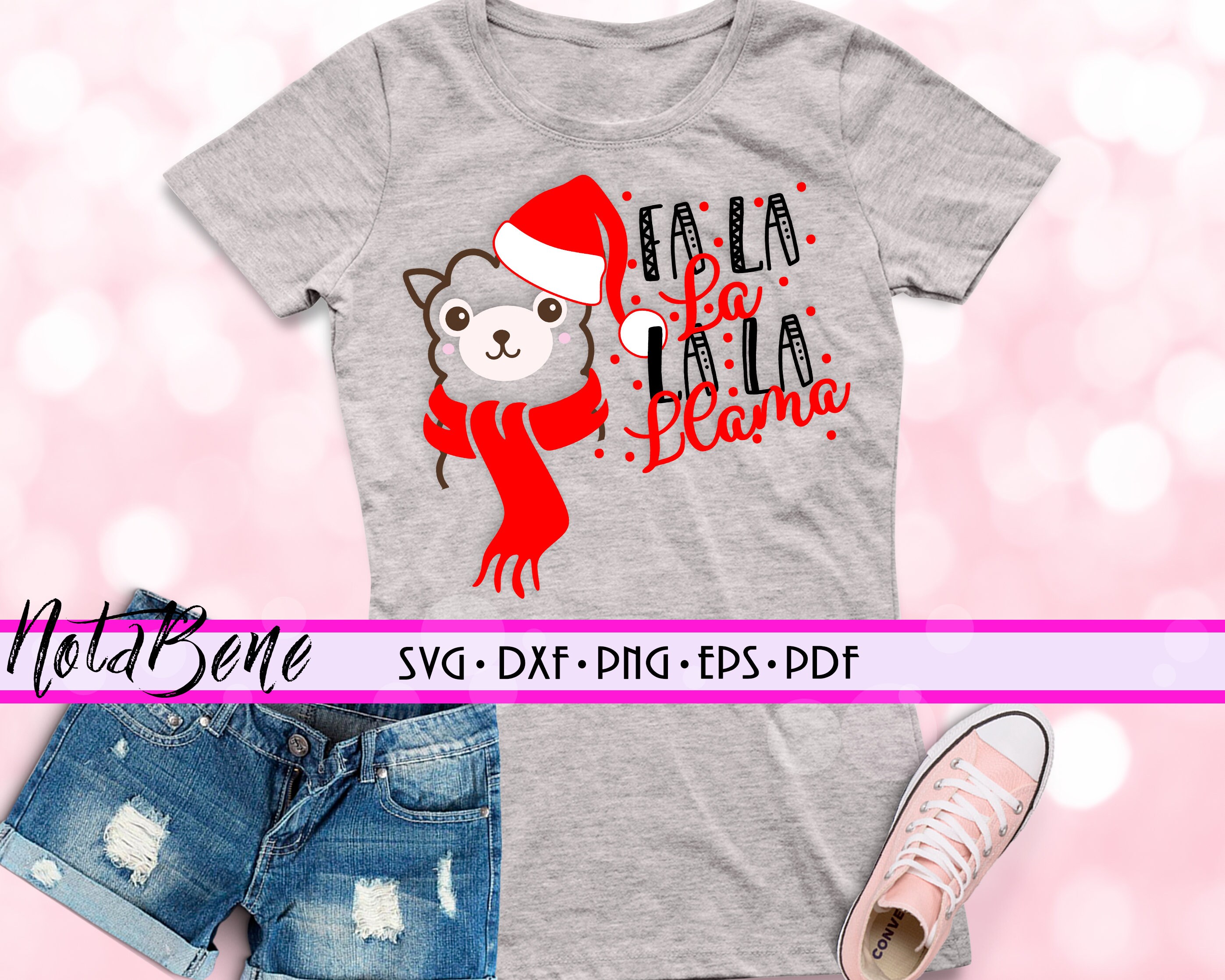 Christmas Llama Fa La La Svg Fa La La SVG Cut Files Christmas | Etsy