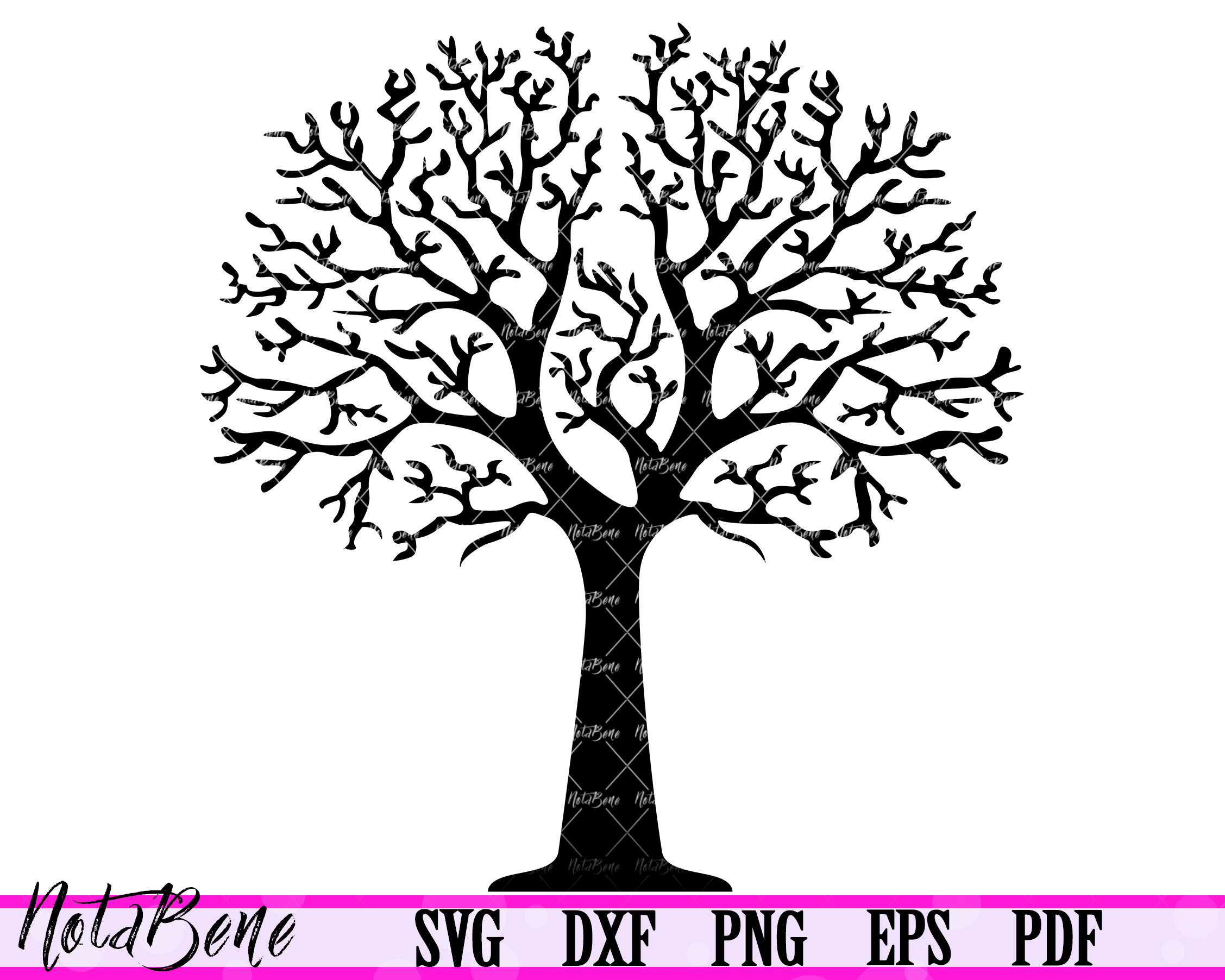 Tree SVG Family Tree Svg Family Svg Tree Monogram Family - Etsy