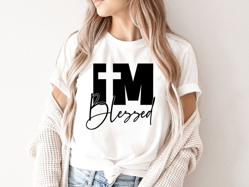 Blessed SVG Scripture Svg Christian Svg Faith Svg Self | Etsy
