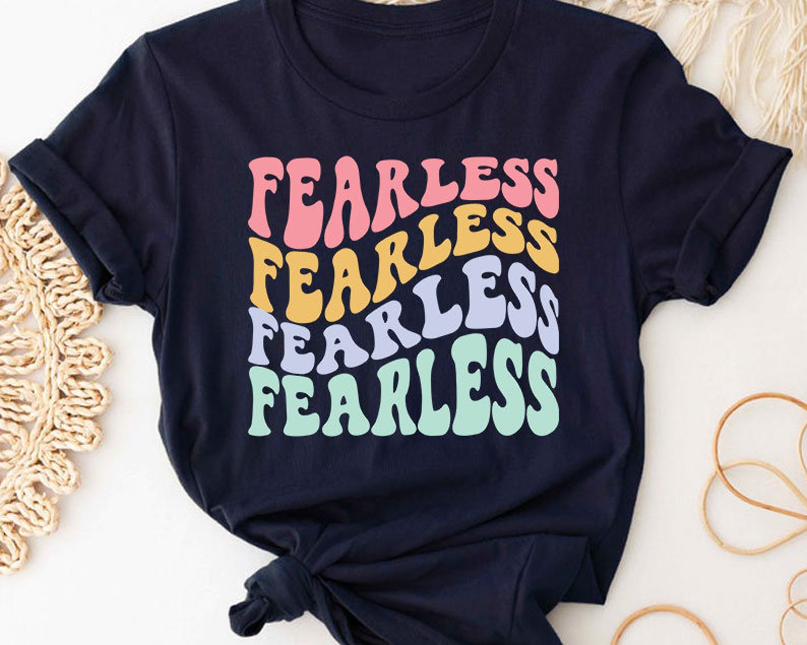 Fearless 4 SVG, Inspirational Svg, Wavy Letters Svg, Cheerleader Svg ...