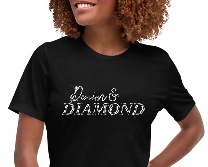 Denim and Diamond SVG, Rhinestone Template Svg, Bling Pattern Svg, Diva ...