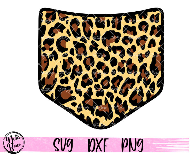 Leopard Shirt Pocket SVG Leopard Print Pocket T-Shirt SVG | Etsy