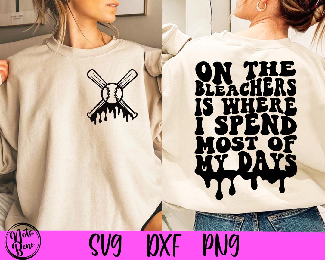 Baseball Mom SVG on the Bleachers Svg is Where I Spend Most - Etsy