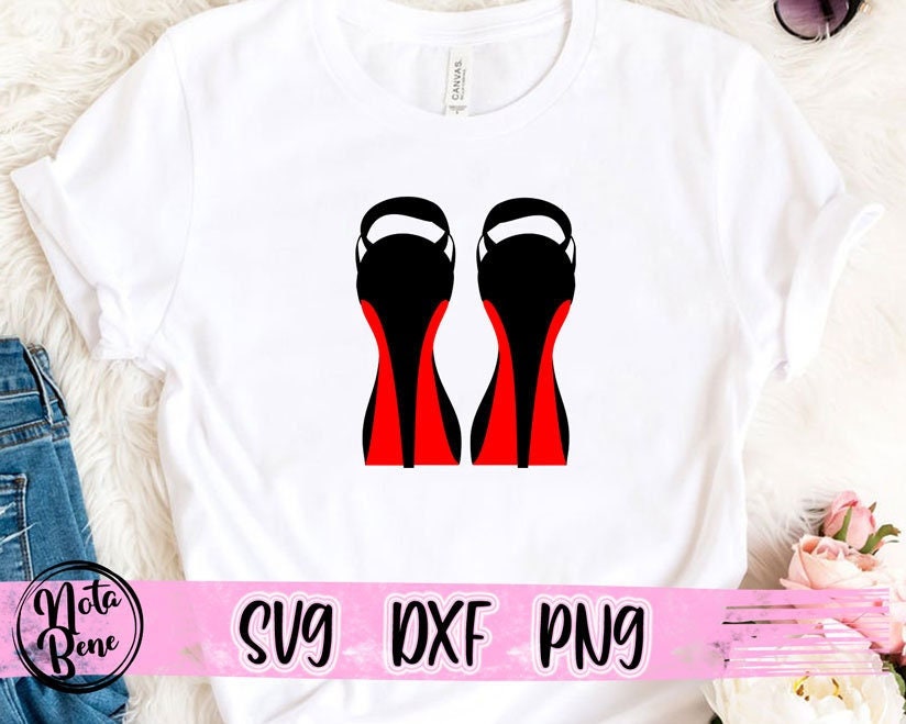 High Heels Shoes Svg Red Sole Svg Red Bottom Heels Svg Cut - Etsy
