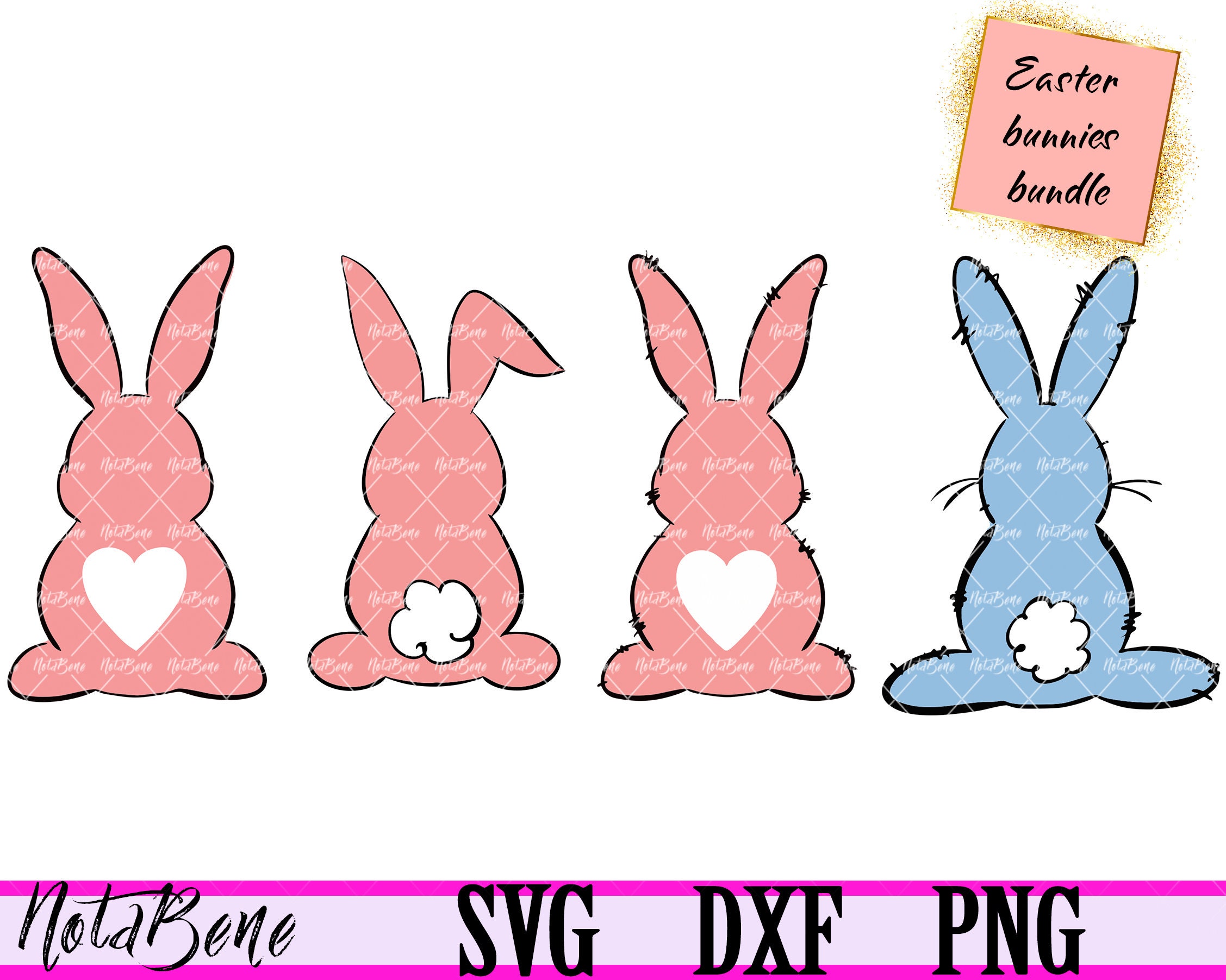 Easter SVG Easter Bunny Bundle SVG Bunny Svg Cut file | Etsy