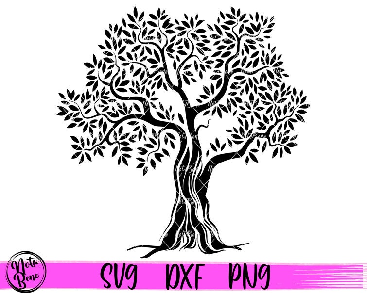 Tree SVG Cut File Family Tree Svg Family Tree Monogram SVG - Etsy