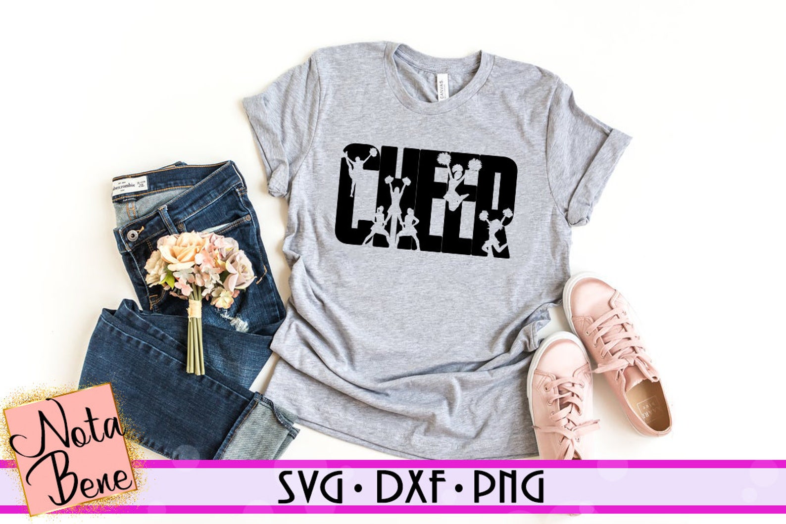 Cheer SVG Cheer Word Silhouette Svg Cut File Cheerleading Svg - Etsy