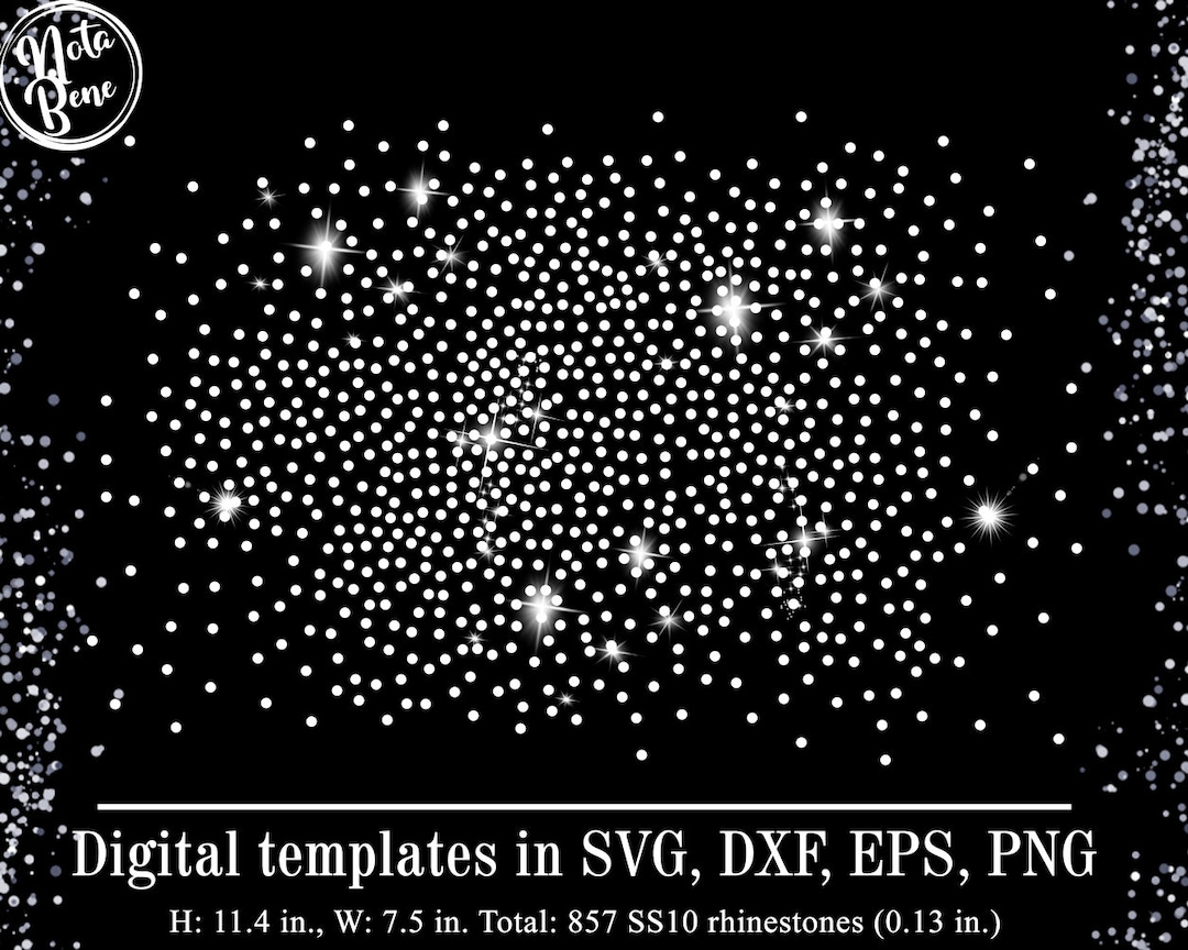 Rhinestone Scatter Pattern Svg, Scattered Spray Effect Svg, Rhinestones ...