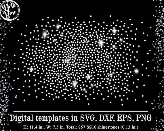 Rhinestone Scatter Pattern Svg Scattered Spray Effect Svg - Etsy