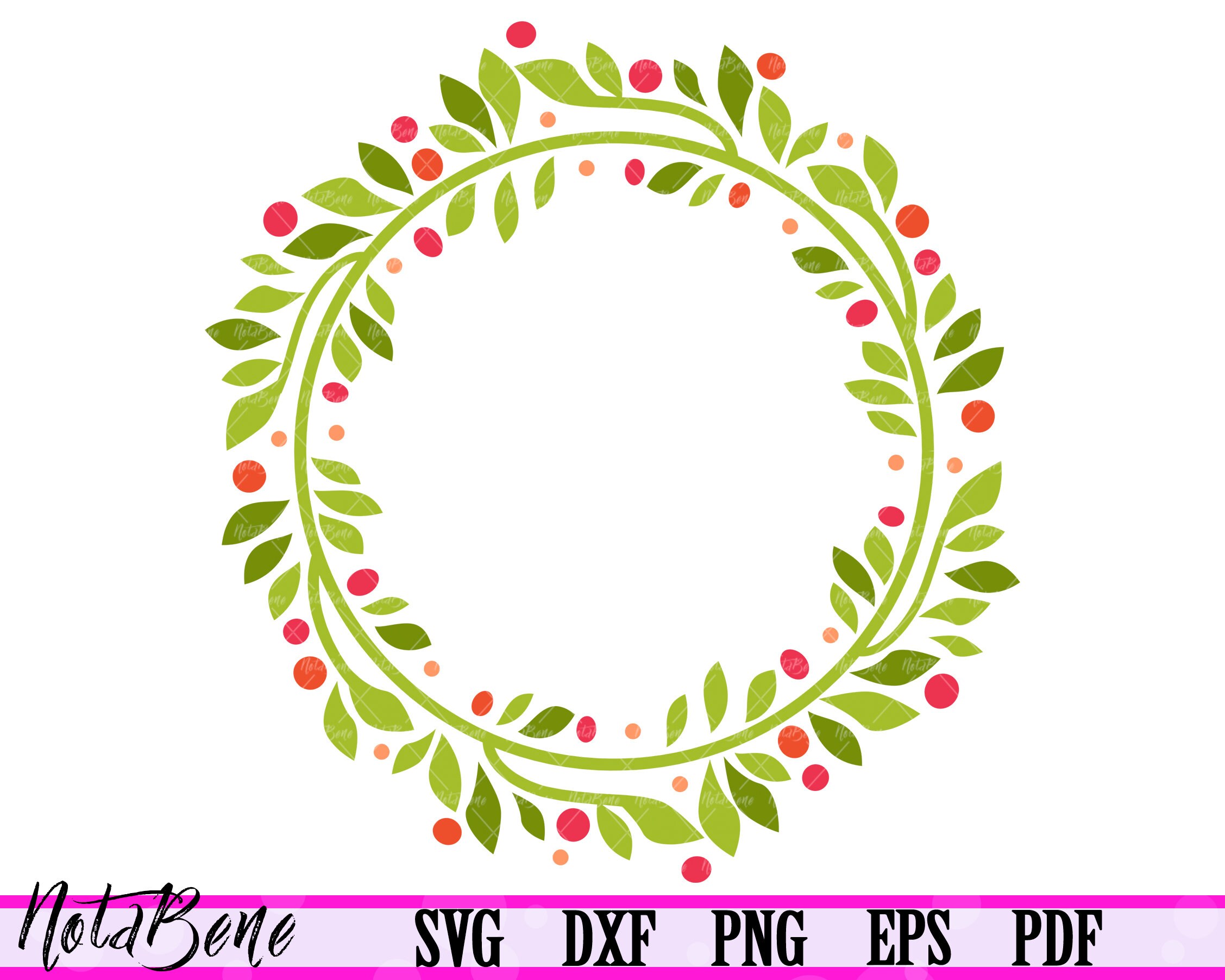 Christmas Wreath SVG Merry Christmas Svg Rustic Wreath Svg - Etsy
