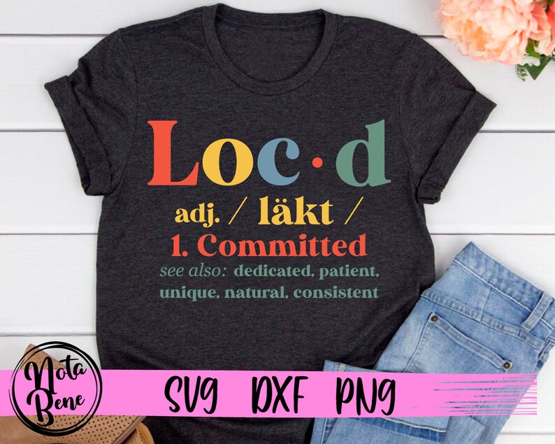 Loc'd Definition SVG Locs Style Svg Loc D for Queens - Etsy