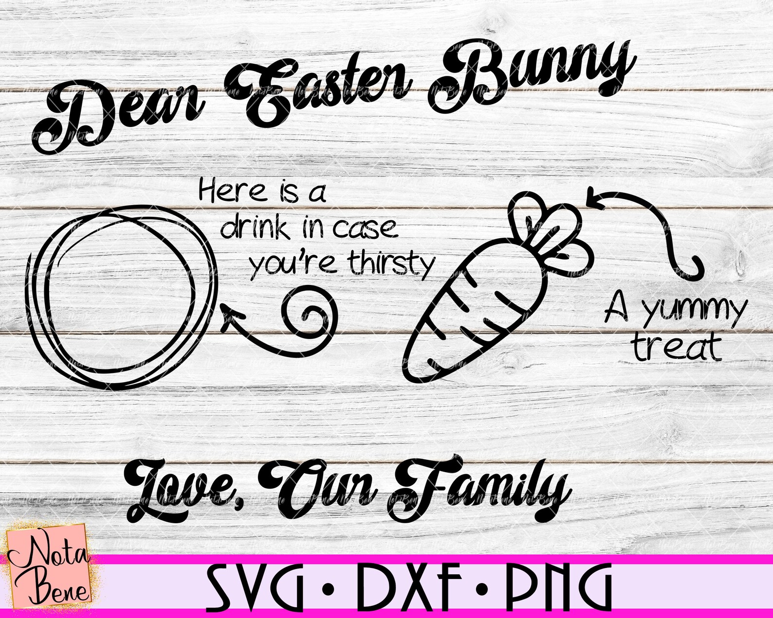 Dear Easter Bunny SVG Easter Bunny Cutting Board SVG Easter - Etsy