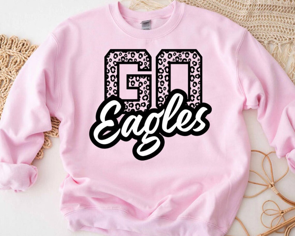 Go Eagles Leopard SVG Go Eagles Football Svg Run Eagles Svg - Etsy
