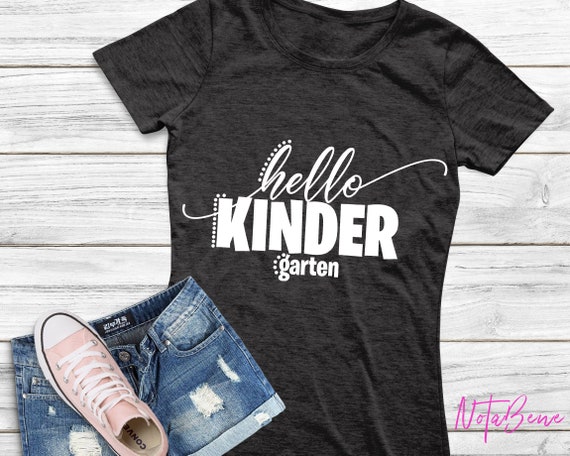 Hello Kindergarten SVG Back to School SVG Clipart First Day of | Etsy