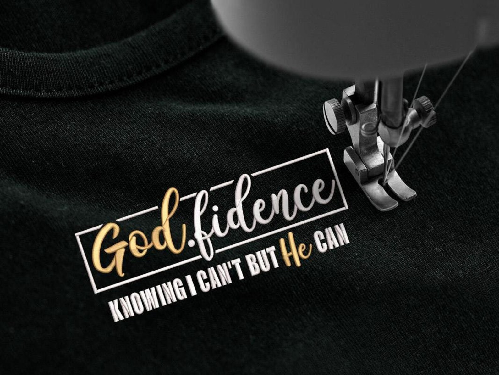 Godfidence Machine Embroidery Design (digital Download) - Etsy
