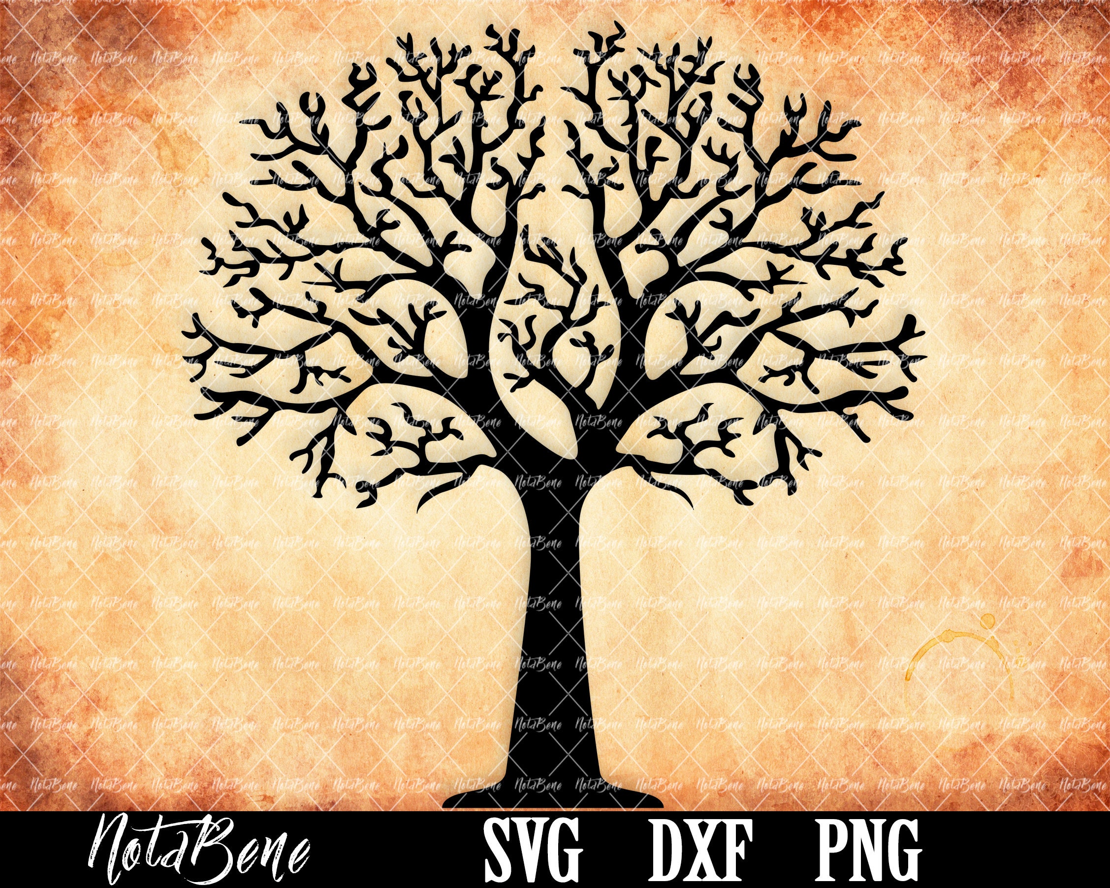 Tree SVG Family Tree Svg Family Svg Tree Monogram Family - Etsy