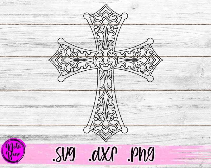 Intricate Cross SVG Christian Cross Svg Zentangle Cross - Etsy Israel