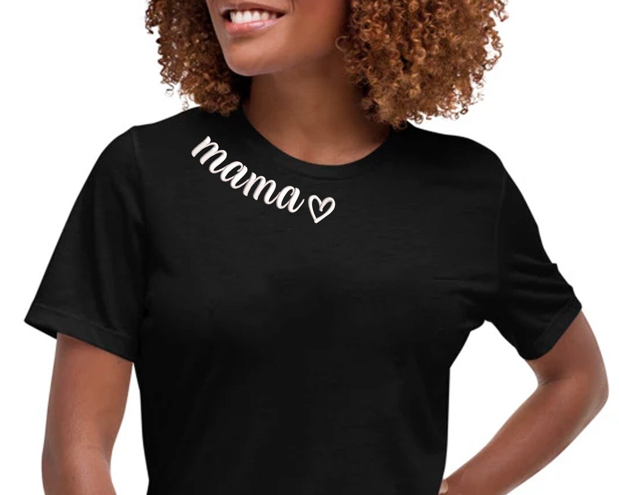 Curved Mama Machine Embroidery, Collar Mom Neckline Embroidery Design ...