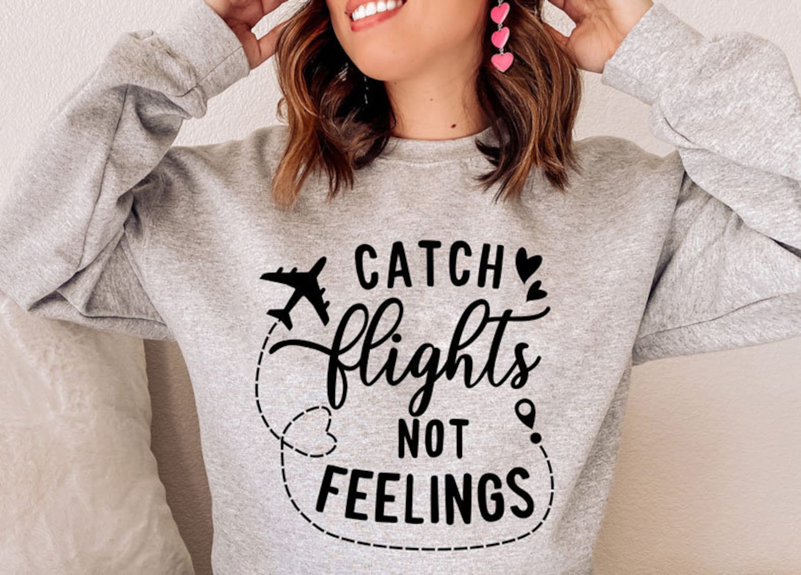 Catch Flights Not Feelings SVG Travel Svg Traveler Svg - Etsy