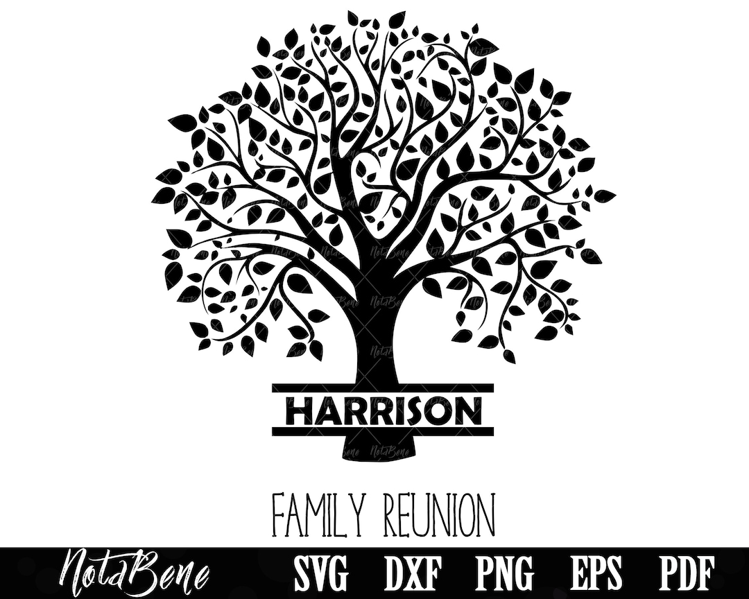Family Reunion Svg, Family Tree Svg, Family Svg, Tree Monogram Family ...