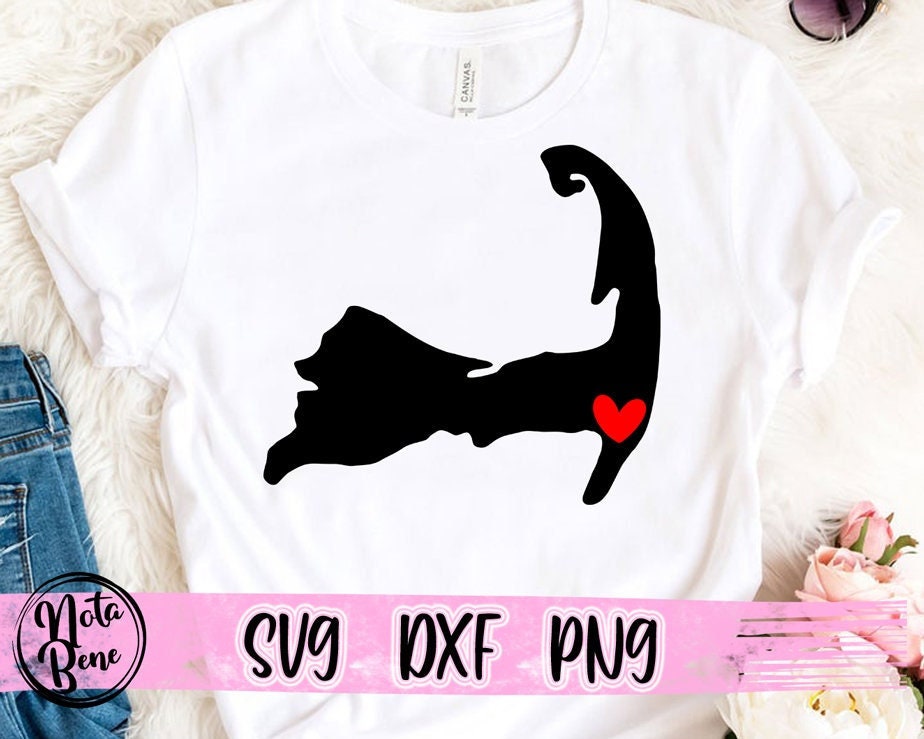 Chatham Cape Cod Heart 2 SVG Massachusetts Beach Ocean Svg Cut - Etsy