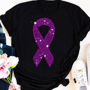 Awareness Ribbon Rhinestone Template SVG, Breast Cancer Ribbon Svg ...