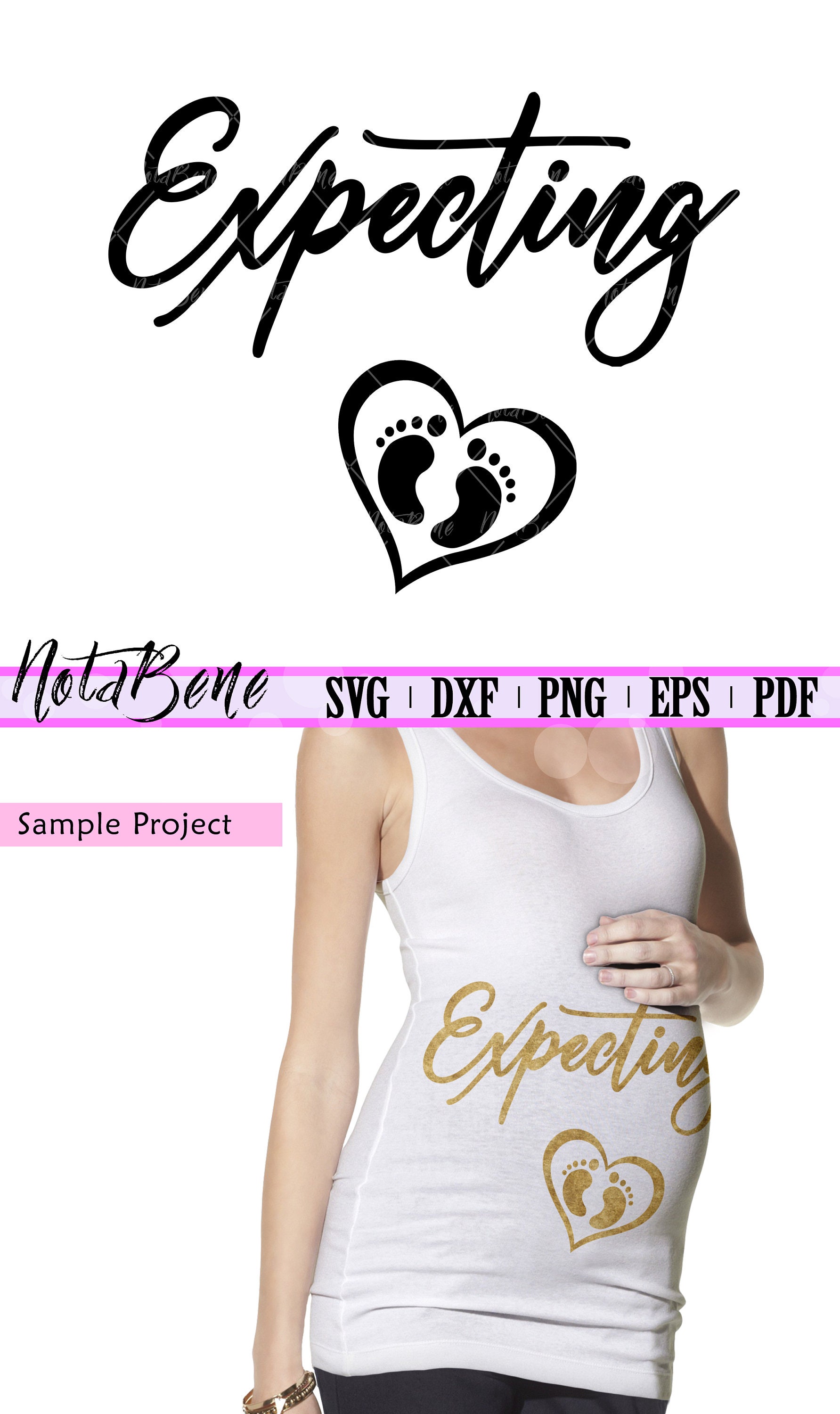Expecting SVG Baby Pregnancy Shirt SVG New Mom Life svg | Etsy