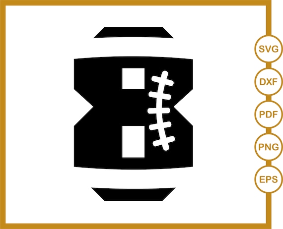 Numéro 8 SVG Football Player NFL Cut file T-shirt designs | Etsy