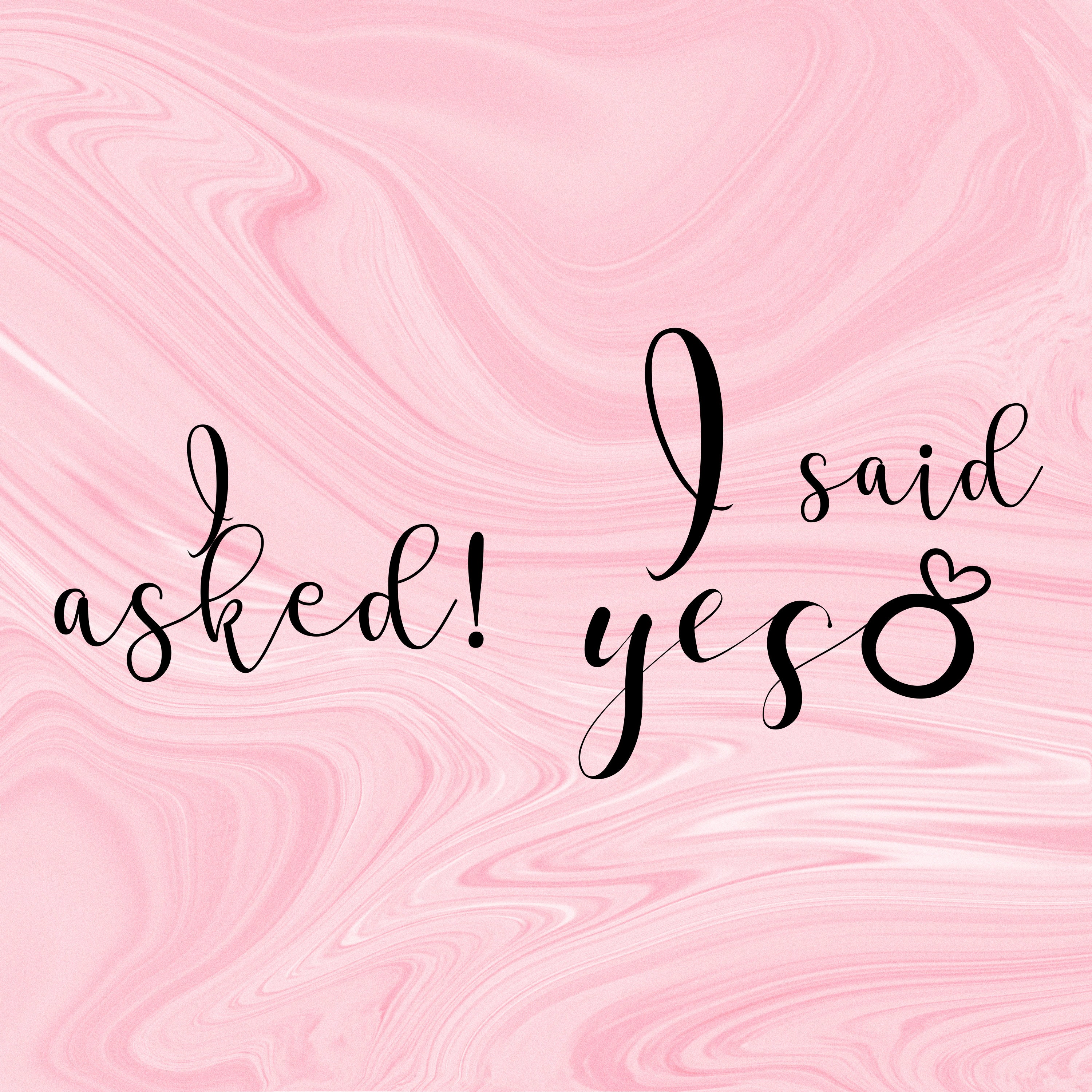 I Asked I Said Yes SVG Bride Tribe Svg Wedding Decal Cutting - Etsy UK