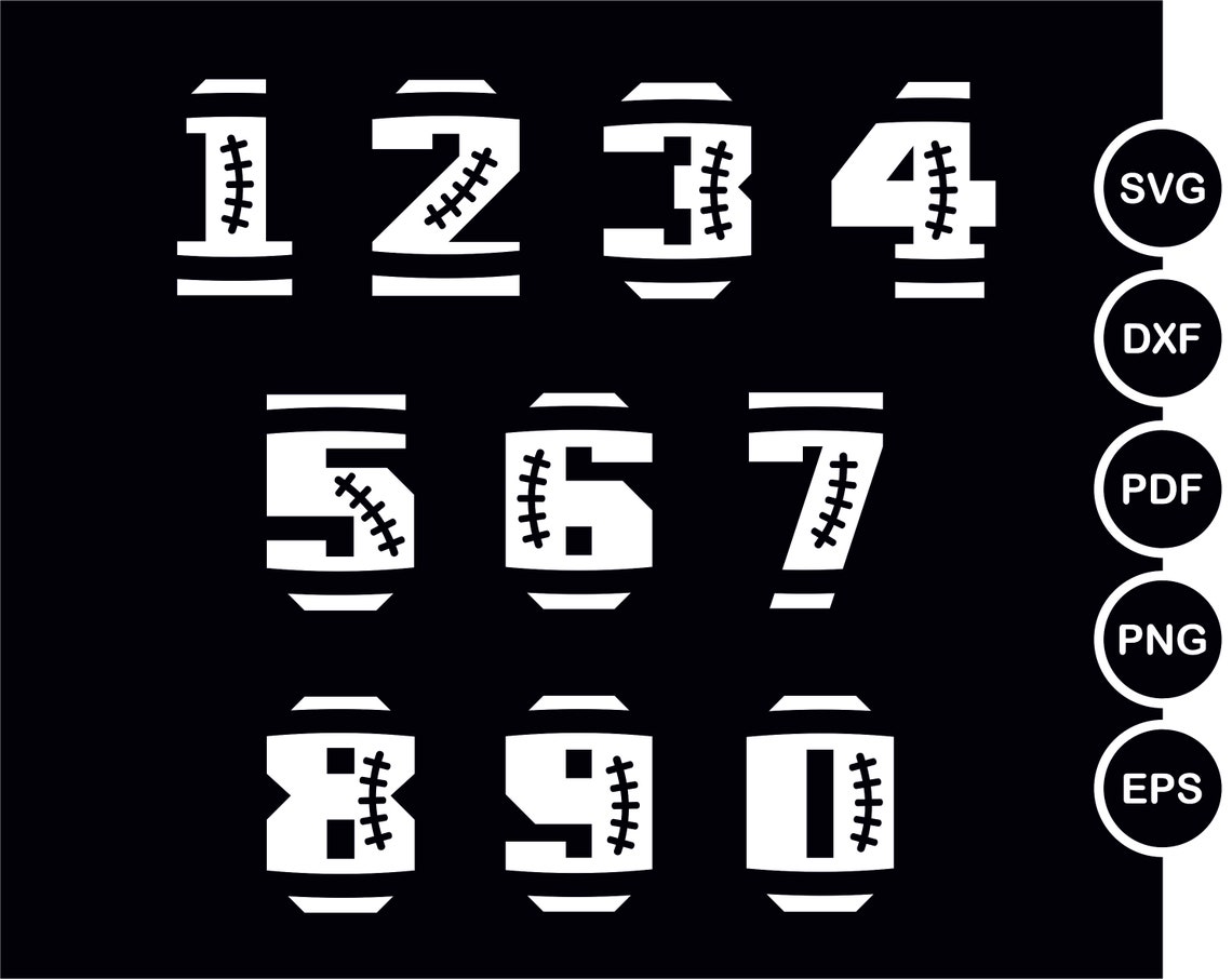 Number 5 SVG Football Player Cut File T-shirt Designs Cutting | Etsy