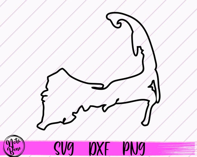 Cape Cod Map Svg, Massachusetts Svg, America State Map Svg. Vector Cut ...
