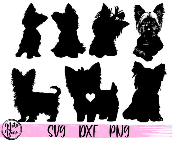Yorkie Silhouette Svg Cut File Yorkshire Terrier Svg Dog - Etsy