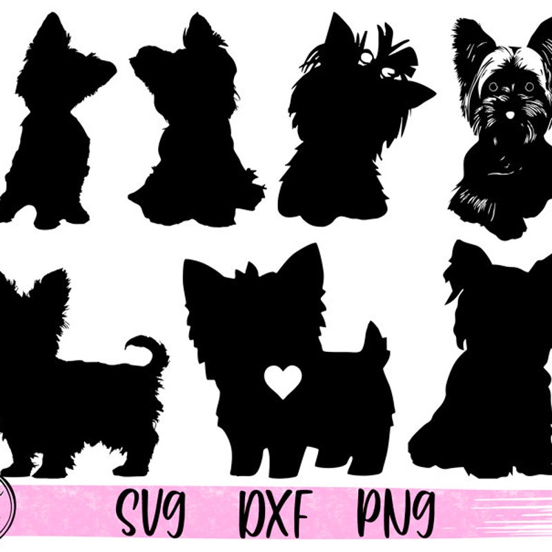 Yorkie Art Svg - Etsy