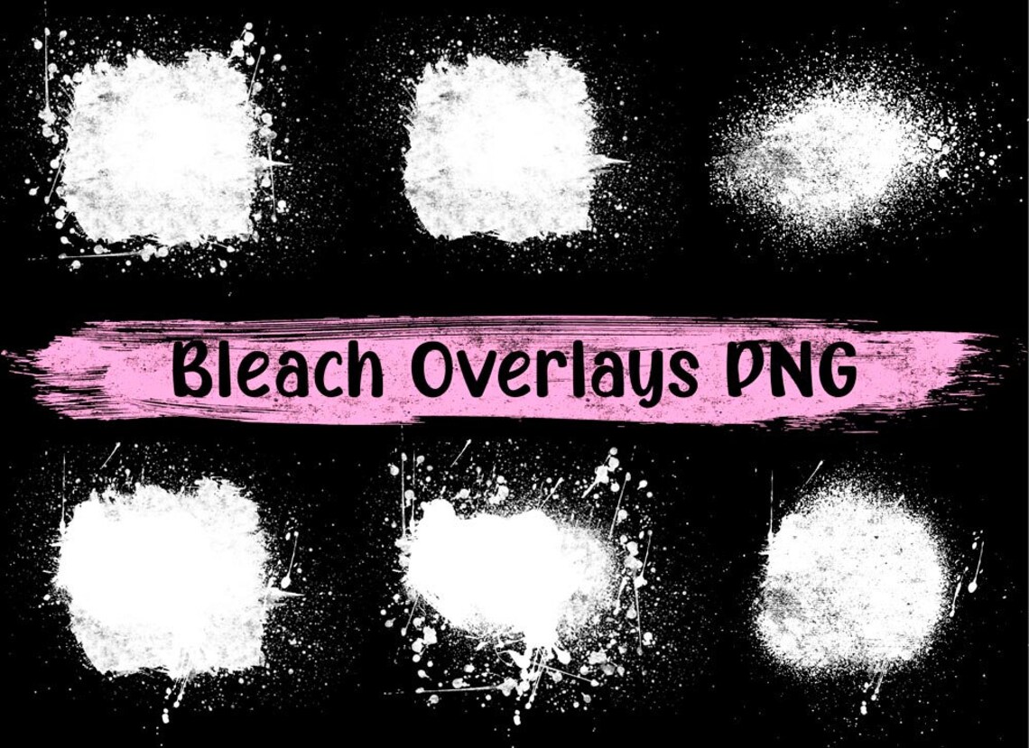 White Bleach Splatter PNG Bundle Bleach Splash Effect Png - Etsy