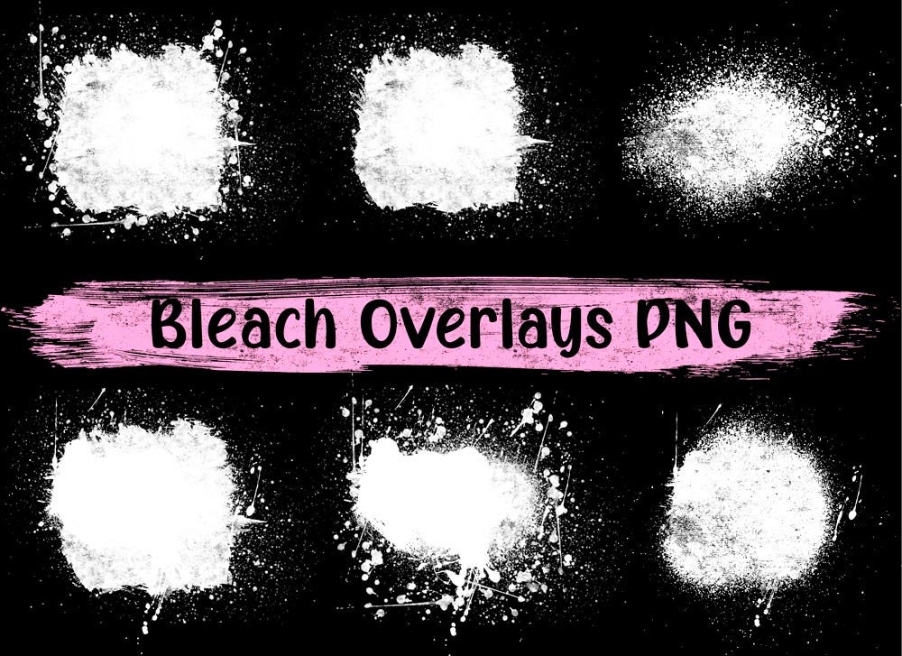 White Bleach Splatter PNG Bundle Bleach Splash Effect Png - Etsy