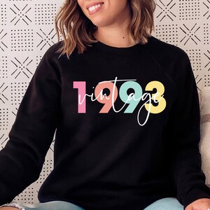 Vintage 1993 Svg, Retro Thirty Birthday Svg, 30s Birthday Shirt Svg ...