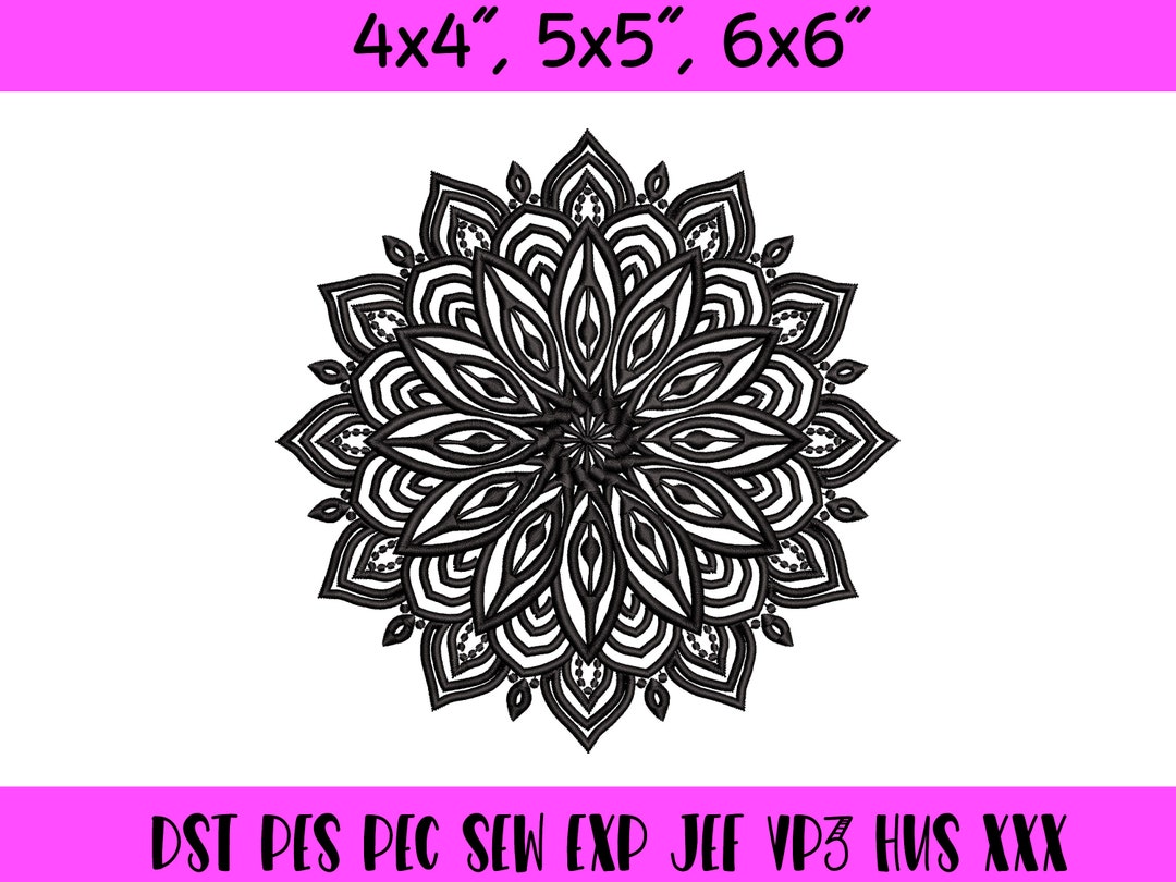 Mandala Embroidery Design, Modern Embroidery Designs, Machine ...