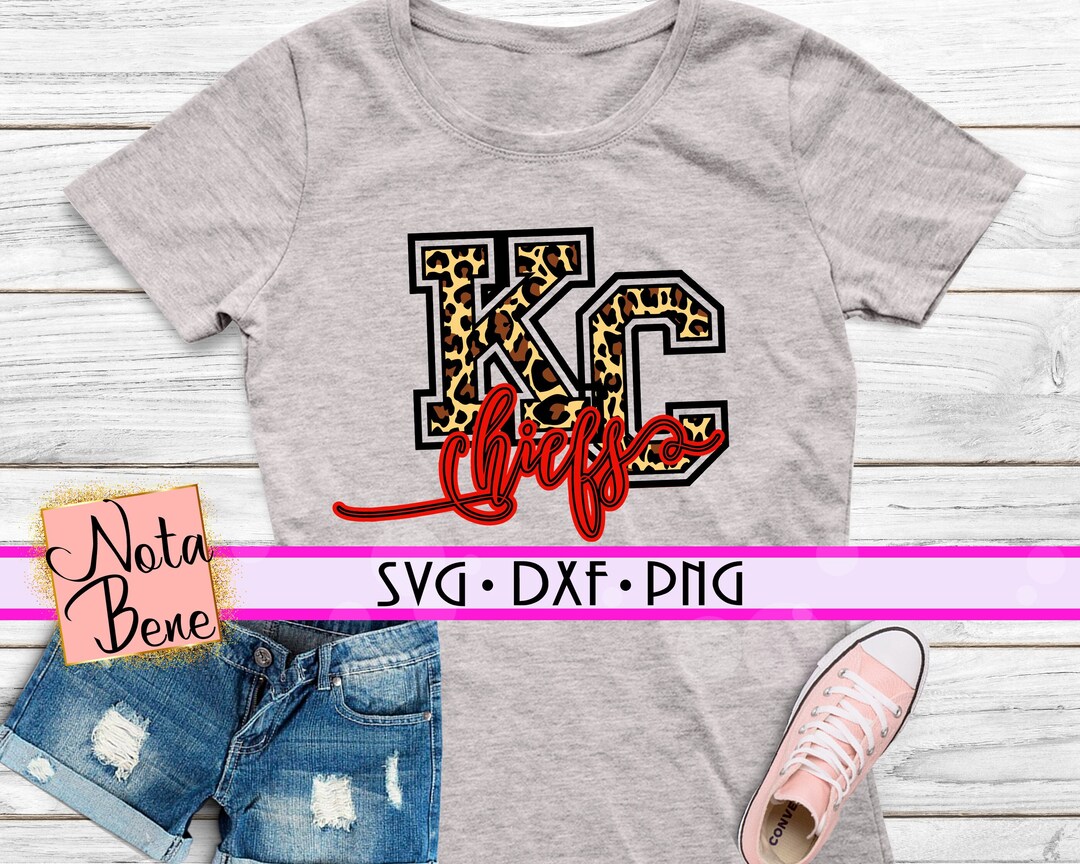 LAYERED Chiefs Leopard SVG, Cheetah Animal Print Svg, Sports Chiefs Fan ...