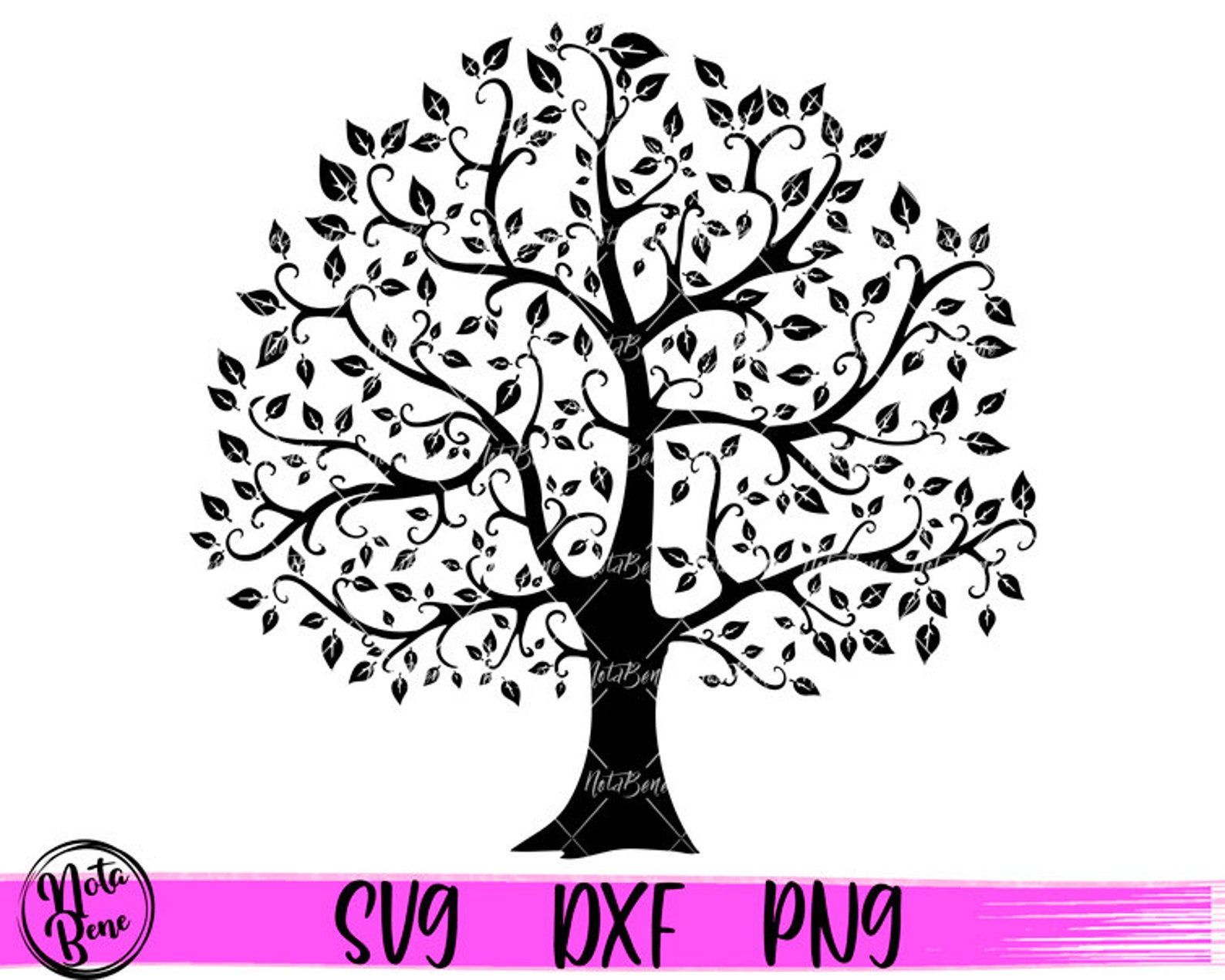 Tree SVG Cut File Family Tree Svg Family Tree Monogram SVG - Etsy