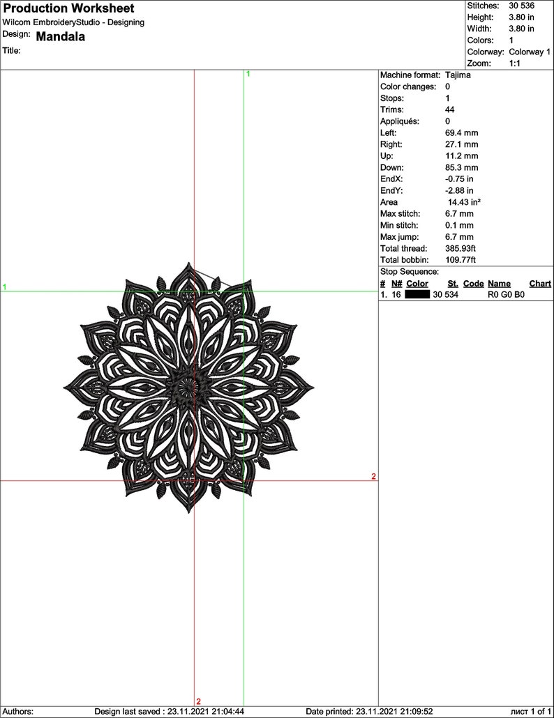 Mandala Embroidery Design Modern Embroidery Designs Machine - Etsy