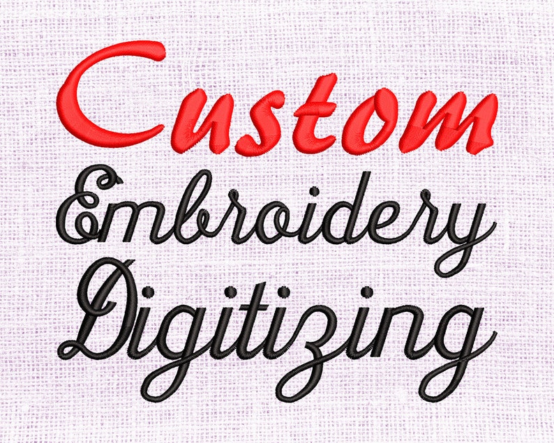 Custom Embroidery Design Personalized Machine Embroidery - Etsy