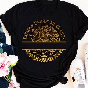 Mexican Eagle Split Monogram SVG, Golden Mexico Coat of Arms Svg Png ...