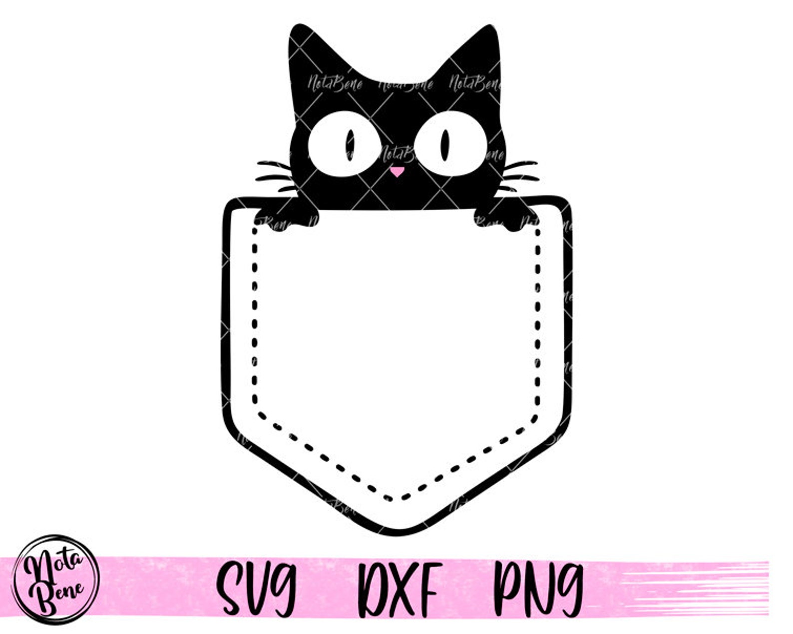 Peekaboo Pocket Cat Svg Cute Kawaii Kitten in Shirt Pocket SVG - Etsy
